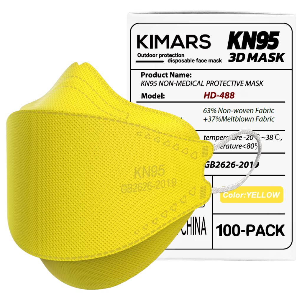 KN95 Face Masks 100 Pack, Breathable Comfortable and Disposable KN95 ...
