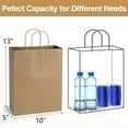 BagDream Heavy Duty 100Pcs 10x5x13 Brown Kraft Paper Gift Bags with ...
