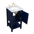Elegant Decor Metropolis 19" Metal and MDF Single Bathroom Vanity in ...