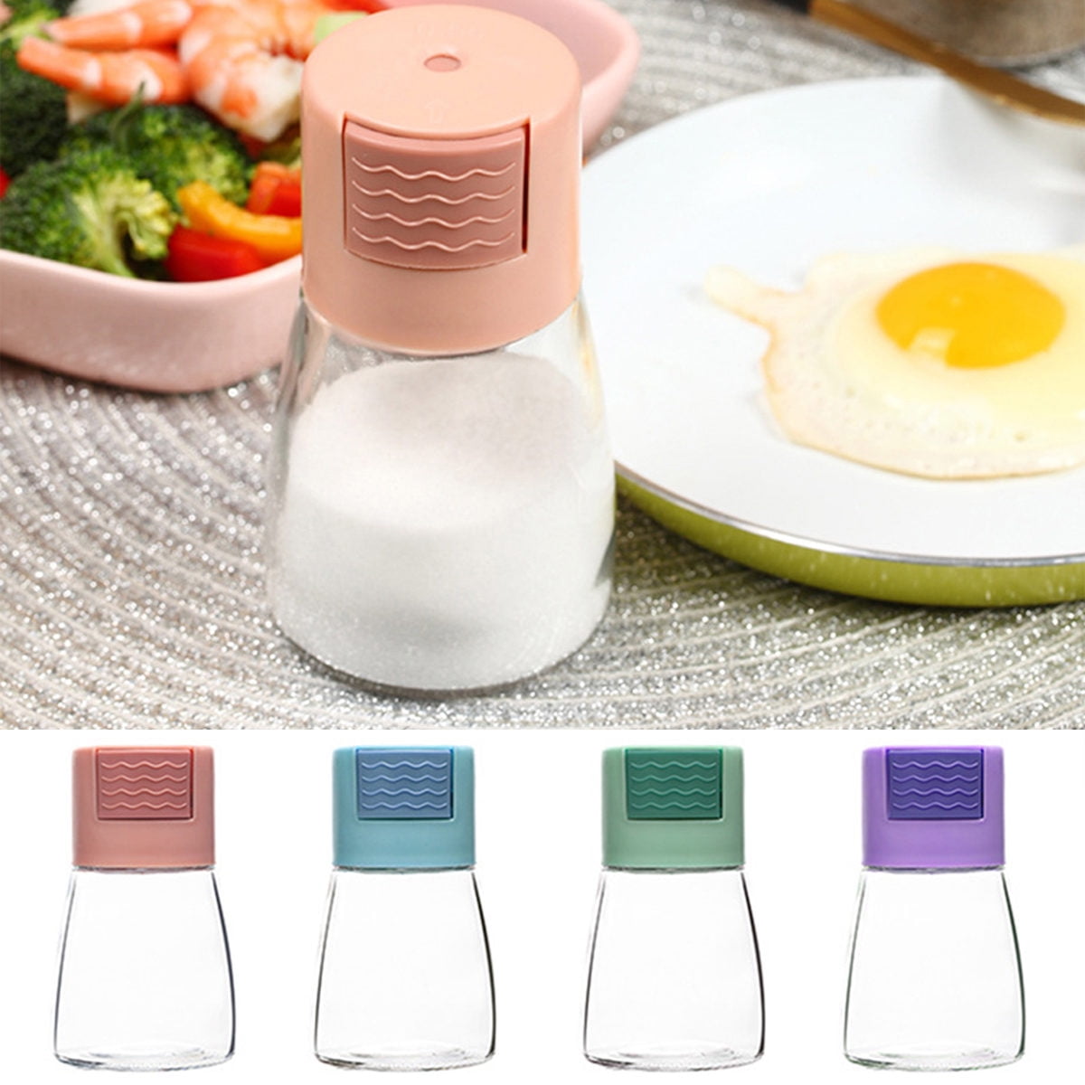 Dream Lifestyle 180ml Metering Salt-Shaker, Glass Metered Salt ...