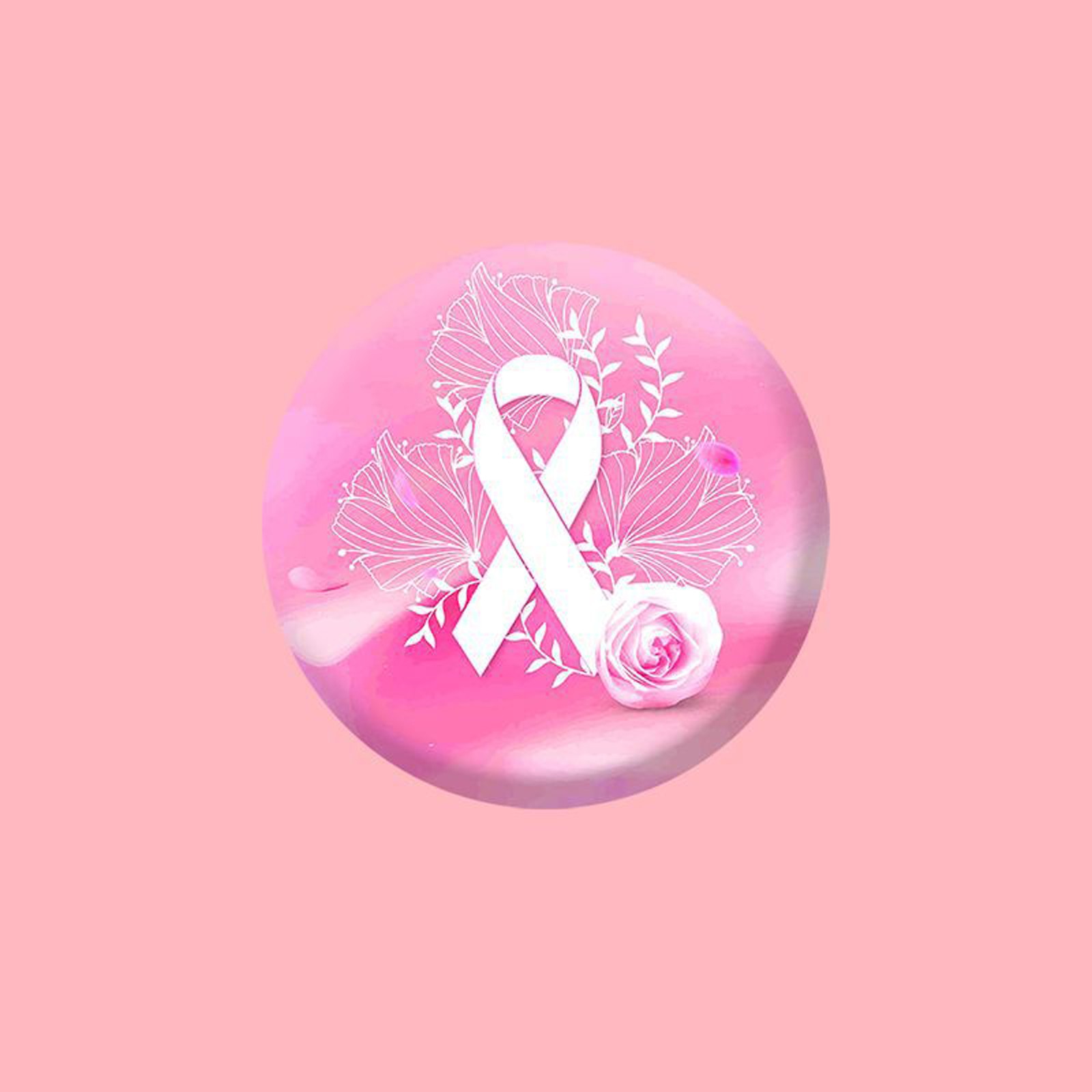 Yinguo Cancer Awareness Red Ribbon Pin Round Badge For Public Event ...