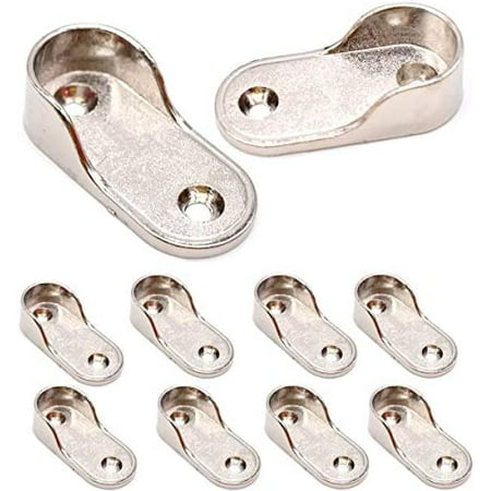 YDJKET 10 Pcs Wardrobe Brackets Fixing,Clothes Tube Side Support Rail ...