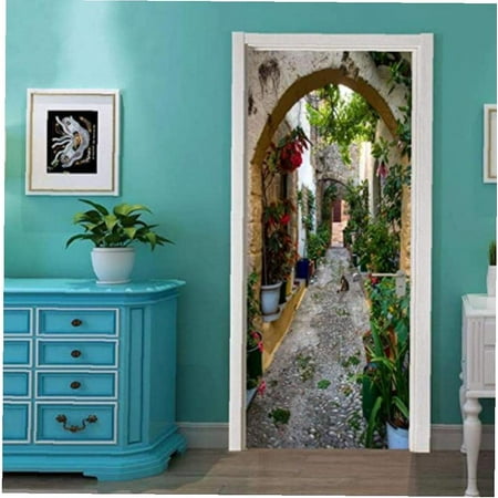 Door Stickers Self Adhesive Door Murals Stickers, 3D Door Stickers ...