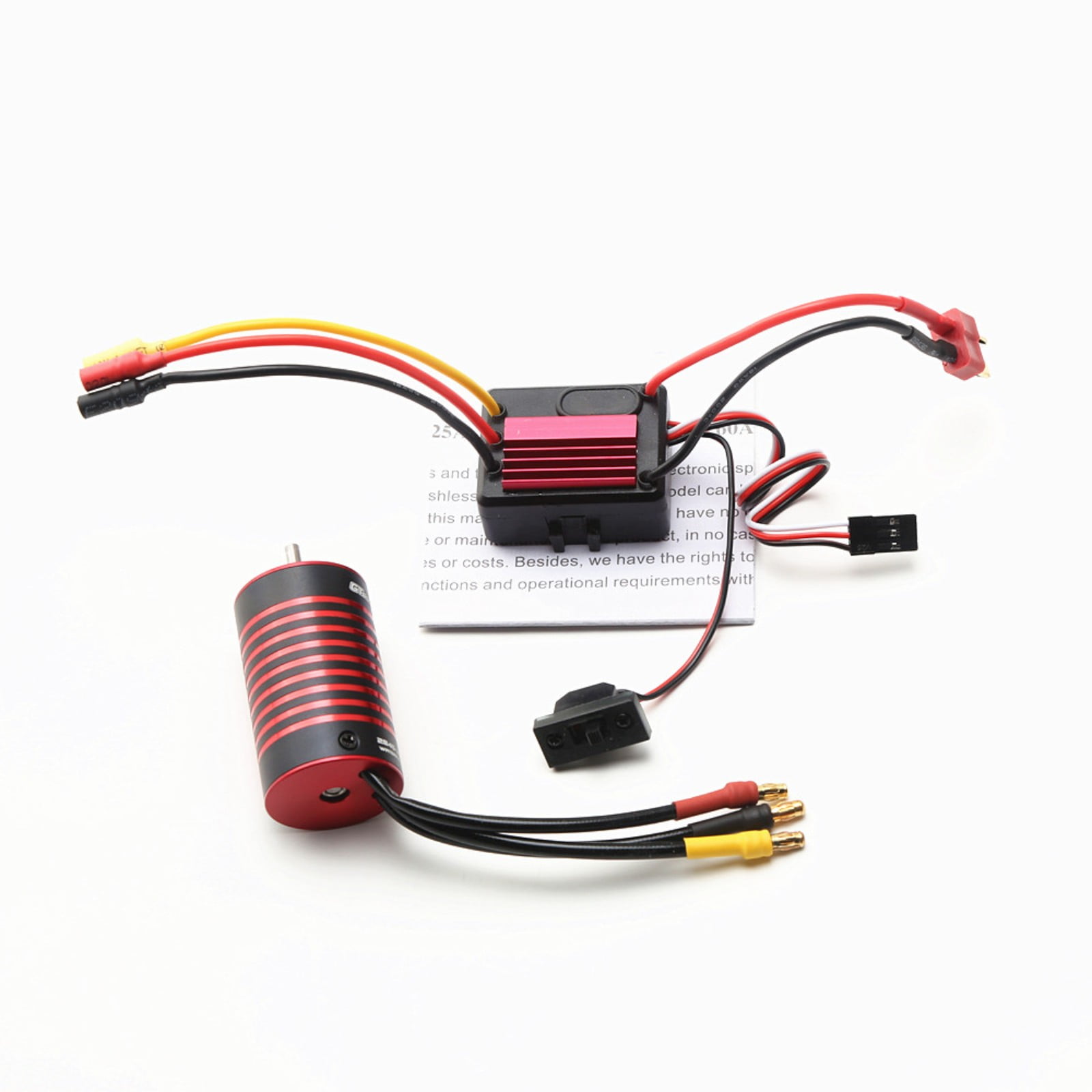GTSKYTENRC Waterproof 2838 3700KV Brushlessc Motor & 35A Brushless ESC ...