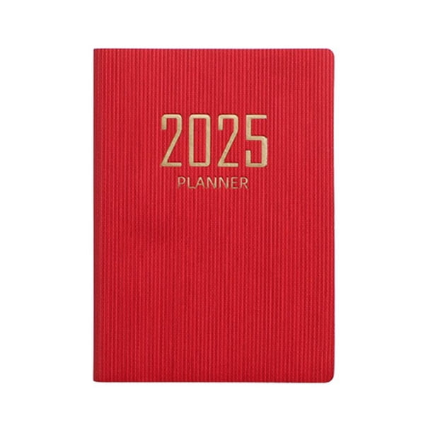 EZLIFE Agenda pequeña con calendario en inglés A7 2025, cuaderno ...