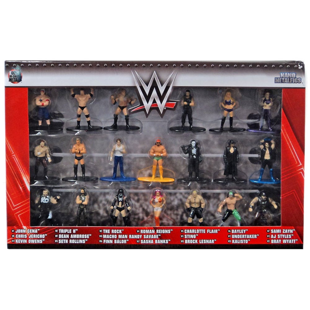 WWE Wrestling Nano Metalfigs WWE Diecast Figure 20-Pack - Walmart.com ...