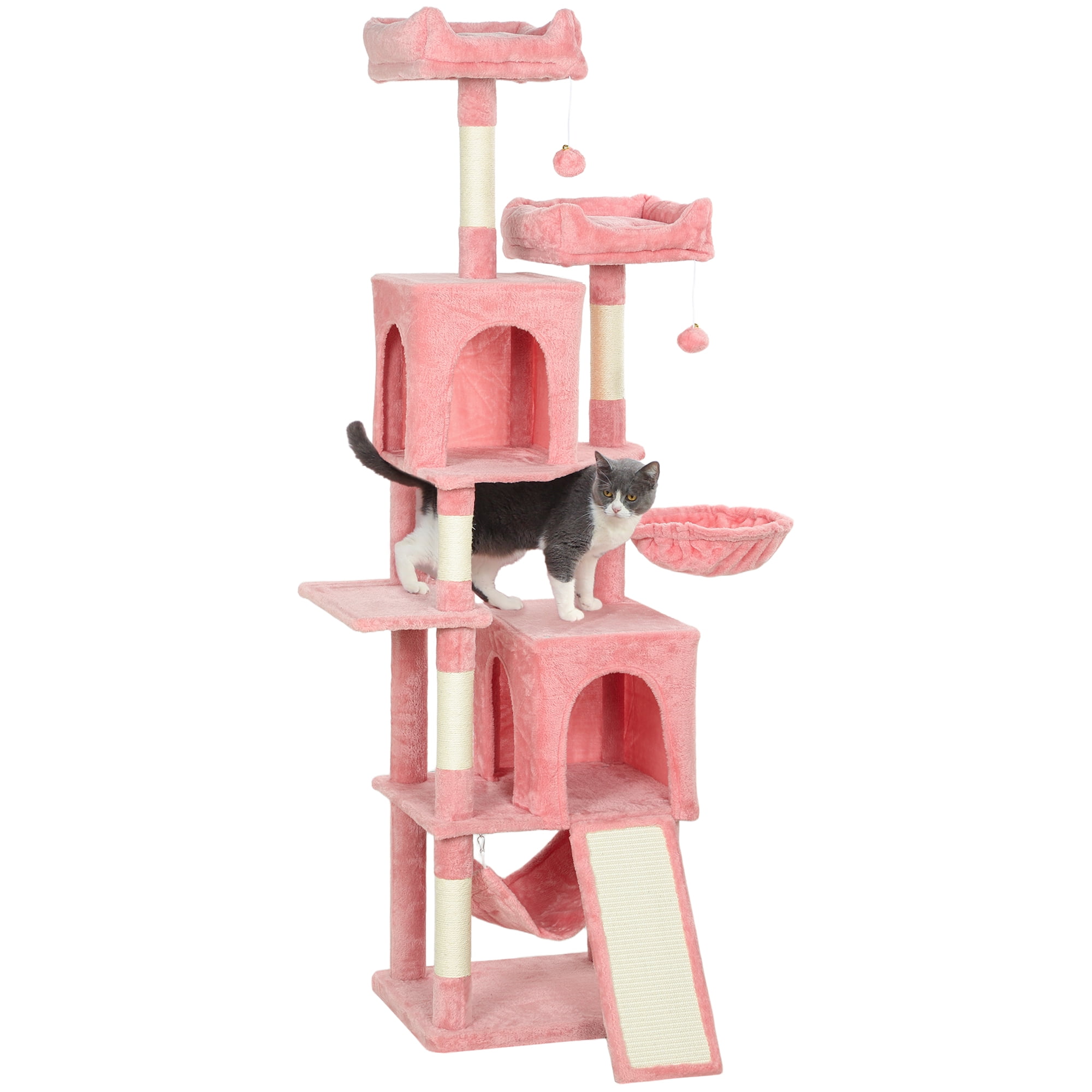 Click here for Pawhut 70 Cat Tree  Multi-Level Cat Tower With 2 C... prices
