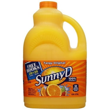 SUNNY D Tangy Original Orange Flavored Citrus Punch, Fruit Juice Drink, 6.75 oz Pouches ...