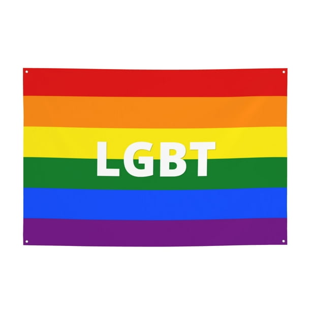 DouZhe Rainbow Lgbt Lesbian Sign Banner, Homosexual Pride Flag Hanging ...