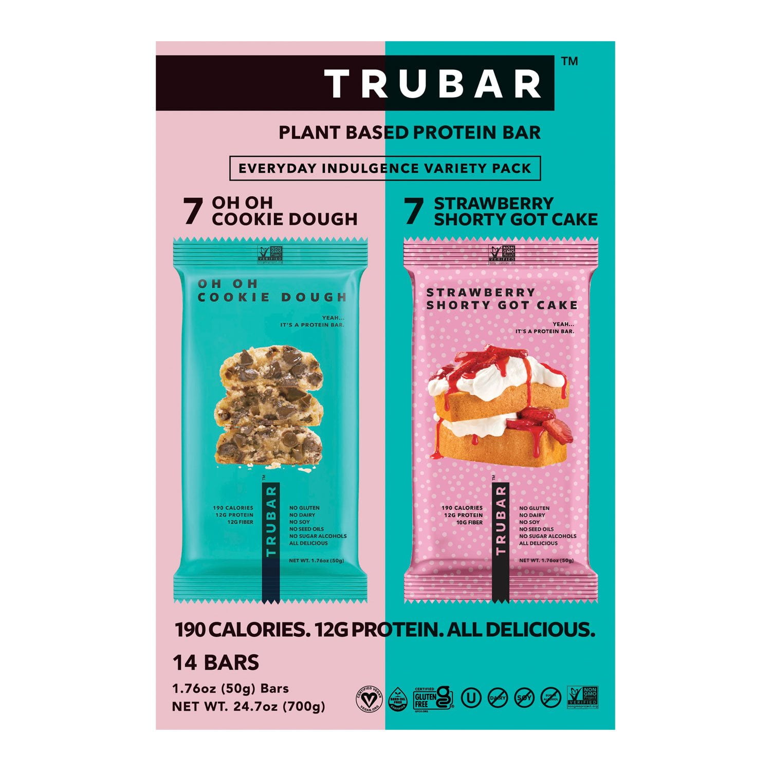 TRUBAR Plant Based Protein Bar Variety Pack, 14 ct. - Samsclub.com