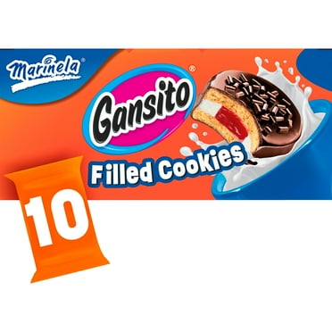 Marinela Sponch Cookies, 24 Count, Marshmallow and Sugary Topping Snack ...