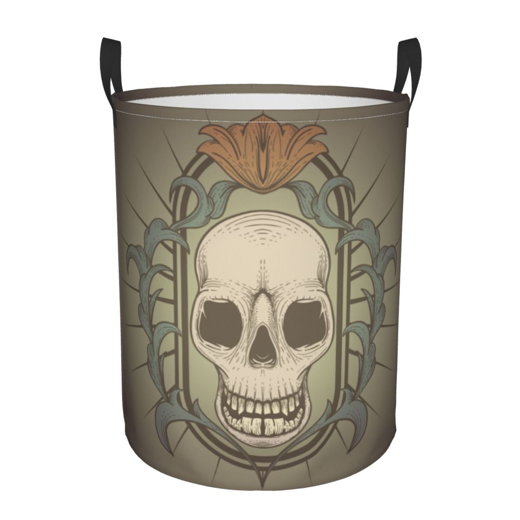 DouZhe Waterproof Collapsible Large Laundry Baskets, Dead Skull and ...