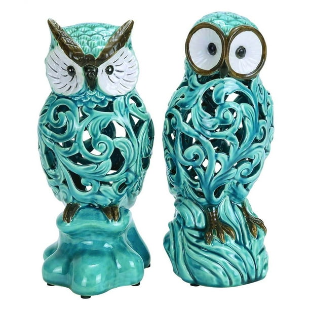 2-Pc Decorative Owl Figurine Set - Walmart.com - Walmart.com