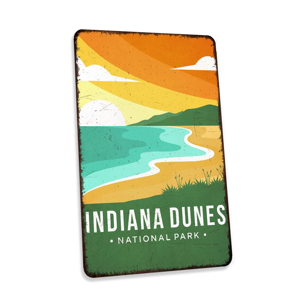 Indiana Dunes National Park Sign Vintage Looking Decorative Signs Home ...