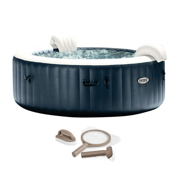 Intex PureSpa Plus Portable Inflatable Hot Tub Jet Spa w/ Accessory Kit ...