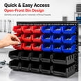 Wall Mount Storage Bins, Garage Parts Organizer, 30-Piece for Garage ...