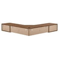 Modway Render Wall Mount Corner Office Desk in Walnut - Walmart.com