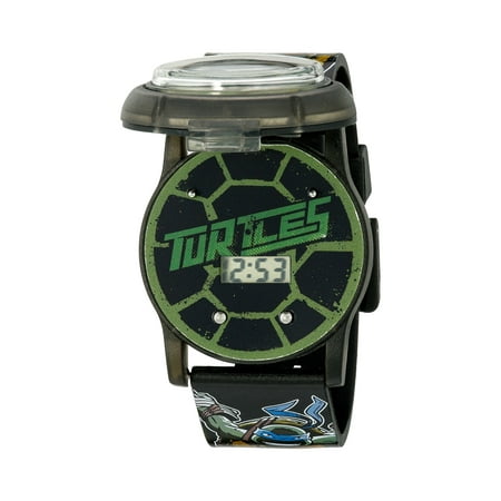 Ninja Turtles Kids' Digital Watch with Pop Open Top/Casing, Flashing ...