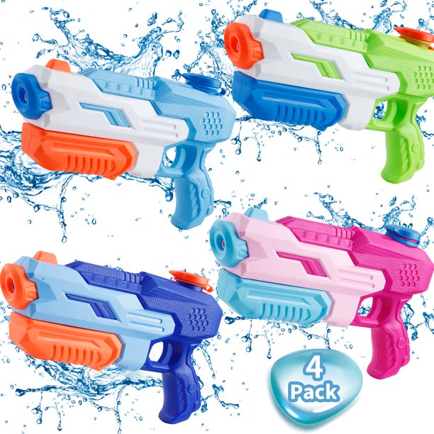 Water Blaster Water Guns Toys for Boys Girls 4-6-12 Years 4 Pack Long ...