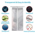 Jorlo Garment Clothes Cover Protector, Closet Storage Bags Translucent ...