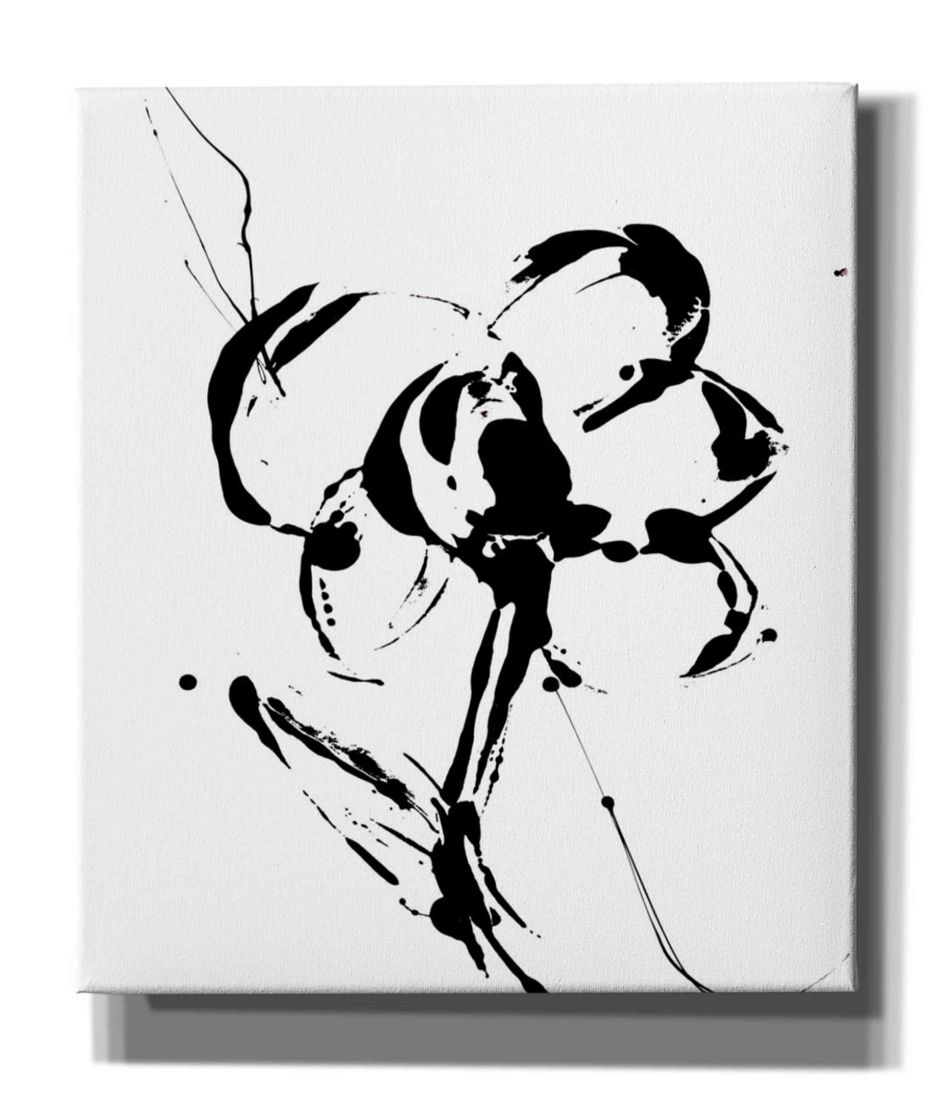 Epic Graffiti 'Flower Squiggle I' by Erin Ashley, Giclee Canvas Wall ...
