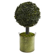 Nearly Natural 3' Azalea Artificial Topiary Tree, Pink - Walmart.com