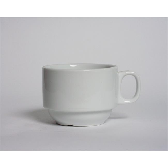 Tuxton China Alaska 2.5 in. Stackable Demitasse Cup - Porcelain White - 3 Dozen - Walmart.com