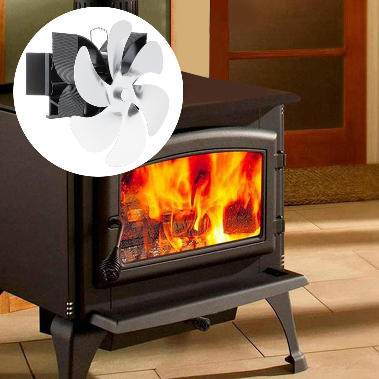 Silent Heat Powered Gas Pellet Fireplace Circulating Hanging Mounted ...