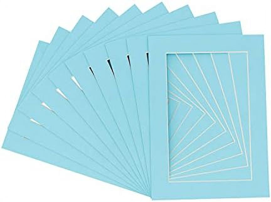12X16 Mat For 16X20 Frame - Precut Mat Board Acid-Free Aqua Blue 12X16 ...