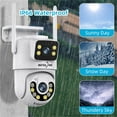 UMEXUS Dual Lens Security Camera 4K UHD 8MP IP Camera with Night Vision ...