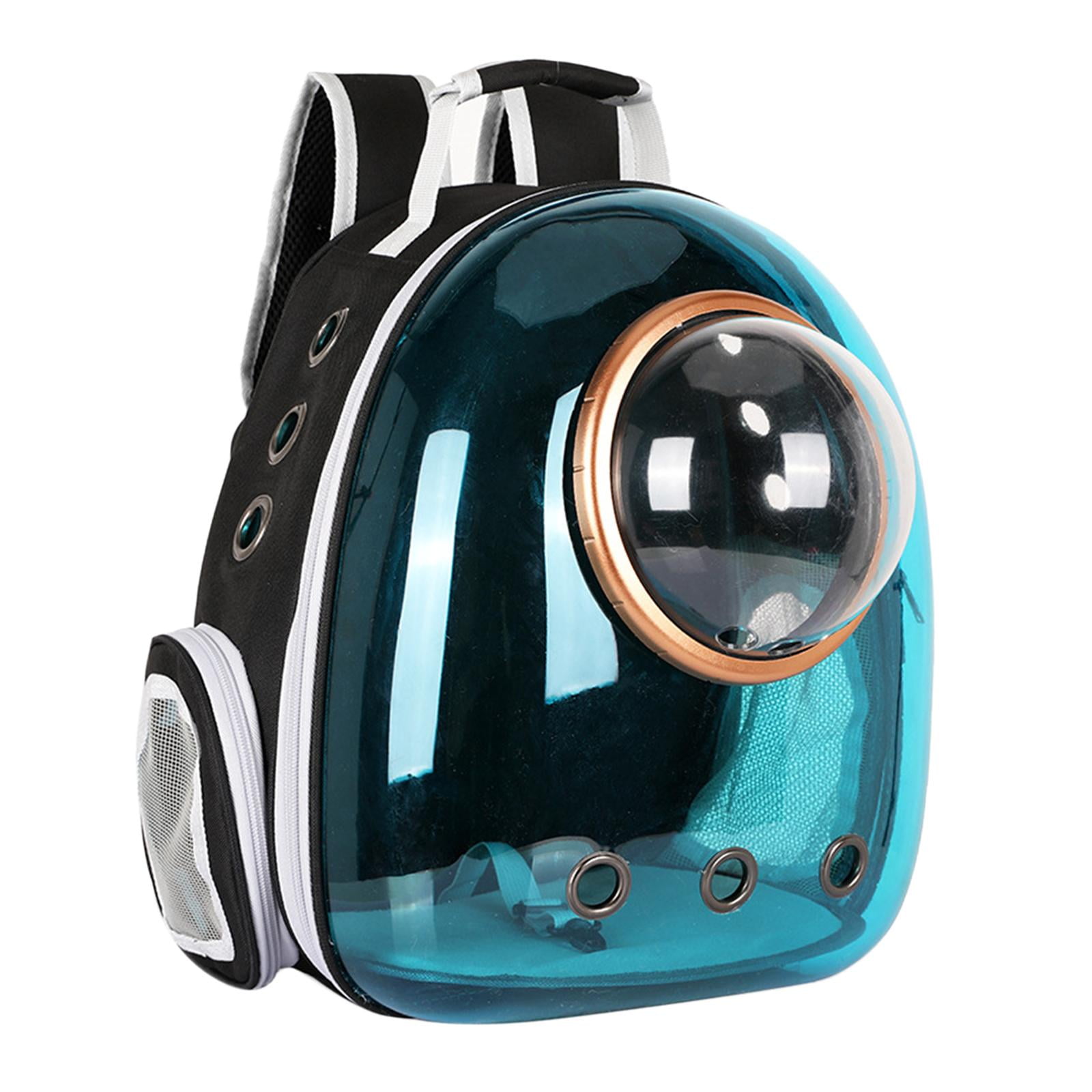 cat and Clear Capsule Backpack Travel Sightseeing Knapsack Blue ...