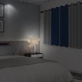 RisChhery Grey Navy Color Block Curtains, Grommet Top, Blackout Thermal ...