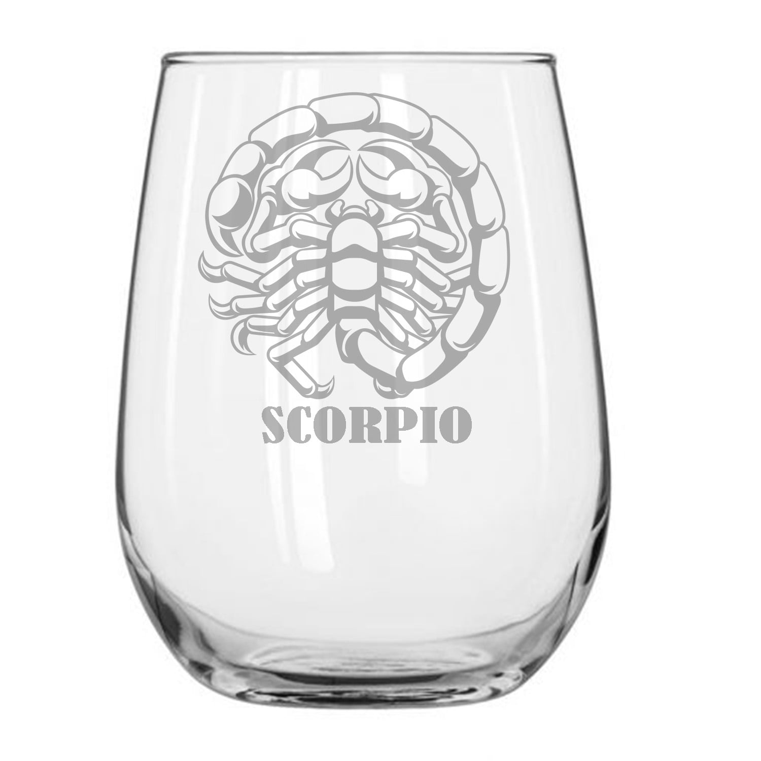 Zodiac Sign 17 oz stemless wine glass Scorpio - Walmart.com