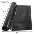 Tonchean 16.5ft x 3.3ft Heavy Duty Garage Floor Mat, Diamond Plate Thickened Rubber Non-Slip ...