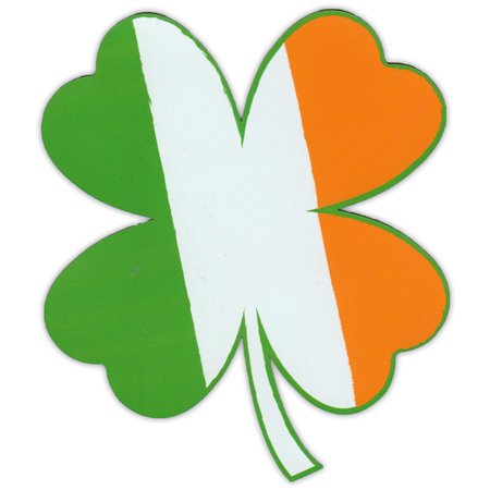 Clover Shaped Magnet - Irish Flag Clover - Ireland, Celtic Pride ...