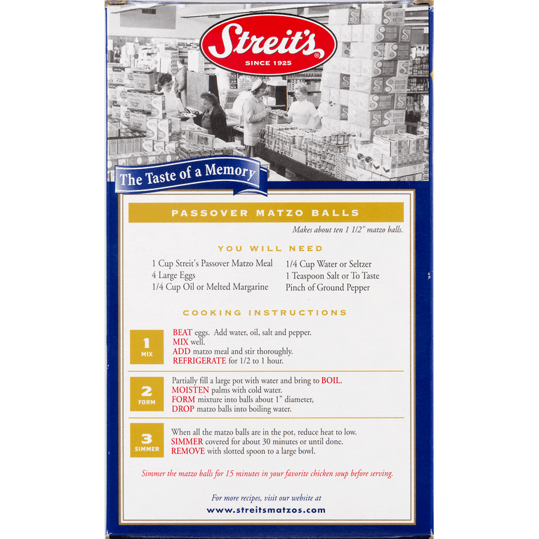 Lost my old Matzo ball recipe from back of box : r/JewishCooking