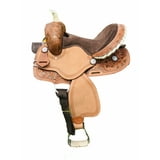 RESISTANCE Western Horse Saddle-Barrel Trail Youth-Kids Leather 10"12 ...