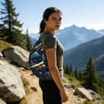 Airplane Retro Old Fashioned Stars Packable Drawstring Backpack ...