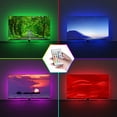 BAOMING TV Backlight 14.3ft RGB LED Light Strip, Music Sync, Bluetooth ...