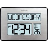 ATOMIC DIGITAL WALL CLOCK WITH INDOOR TEMP & BACKLIGHT - Walmart.com