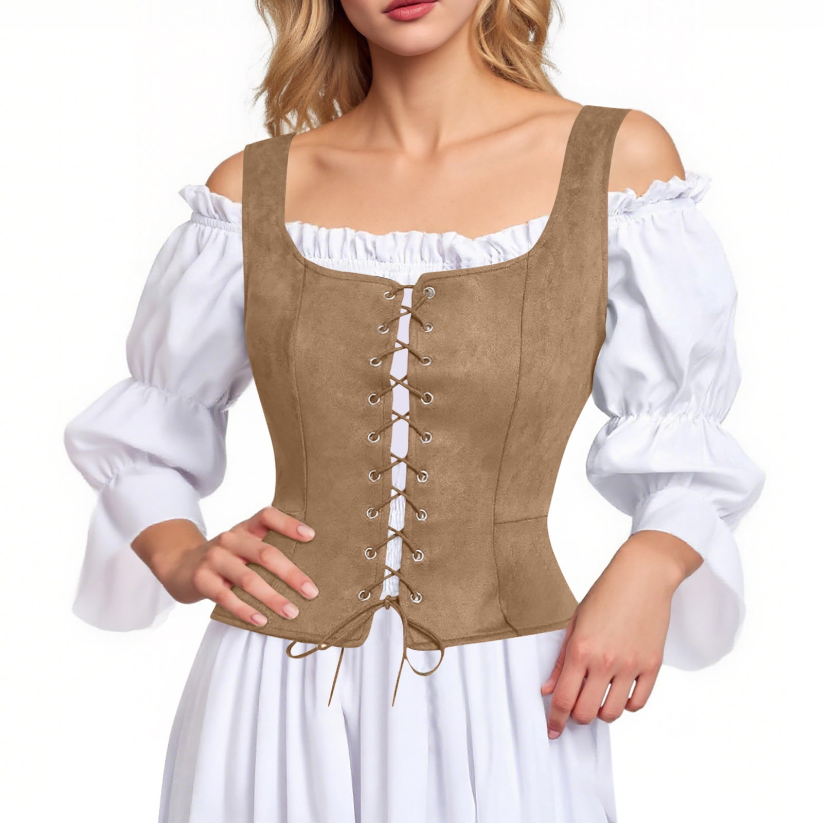 Click here for Wyongtao Womens Pirate Corset Vest Renaissance Med... prices