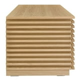 Modway Render Storage Bench in Oak - Walmart.com