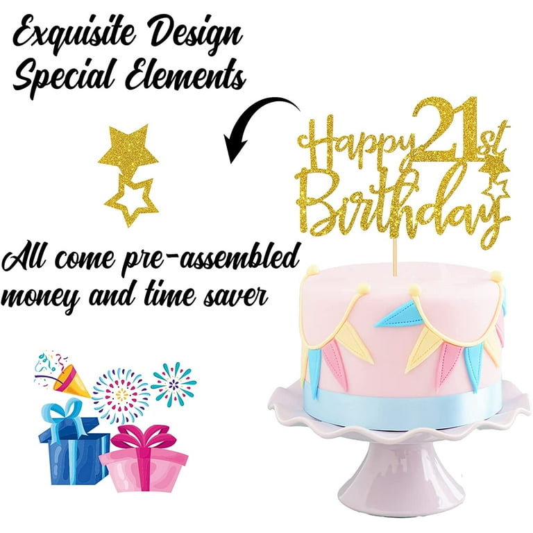 Happy 21 Birthday Cake