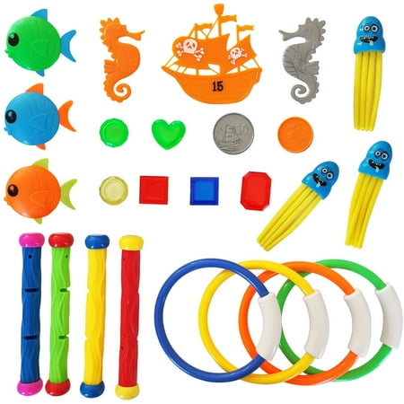 Pool Diving Toy , Underwater Swimming Toys with Diving Rings, Diving ...