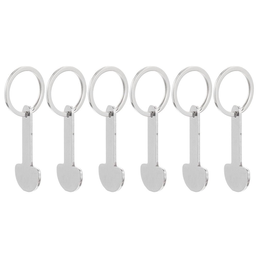 Click here for Miangastore 6pcs Trolley Tokens Key Ring Metal Sma... prices