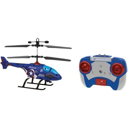 WORLD TECH TOYS 34898 2-Channel Marvel IR Helicopter with LED Lights ...
