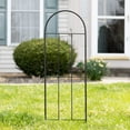 LumaBase 36 in. Free Standing Metal Garden Trellis for Climbing Flowers ...