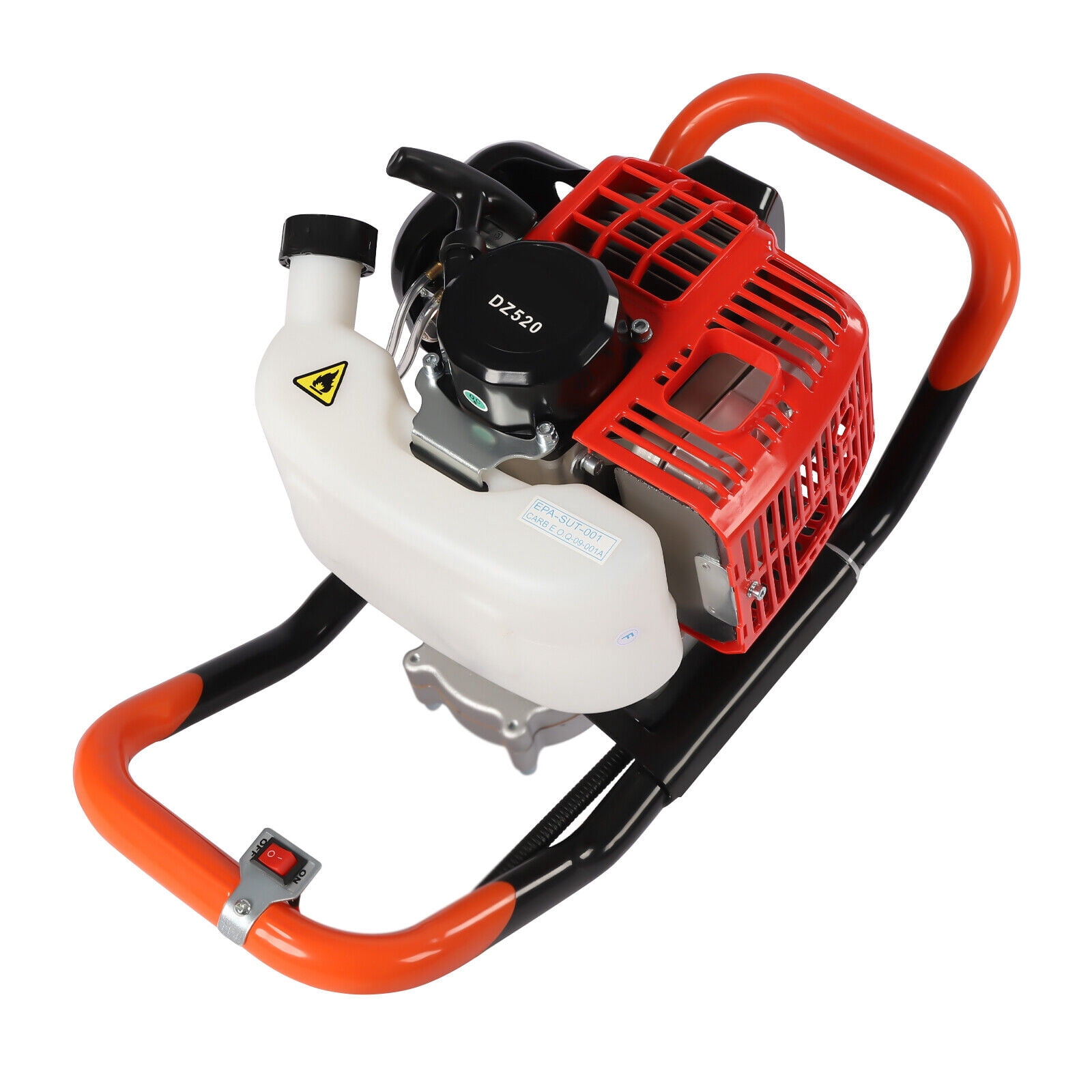 Miumaeov Gas Post Earth Digger 52cc Auger Hole Borer Ground Drill+3 ...