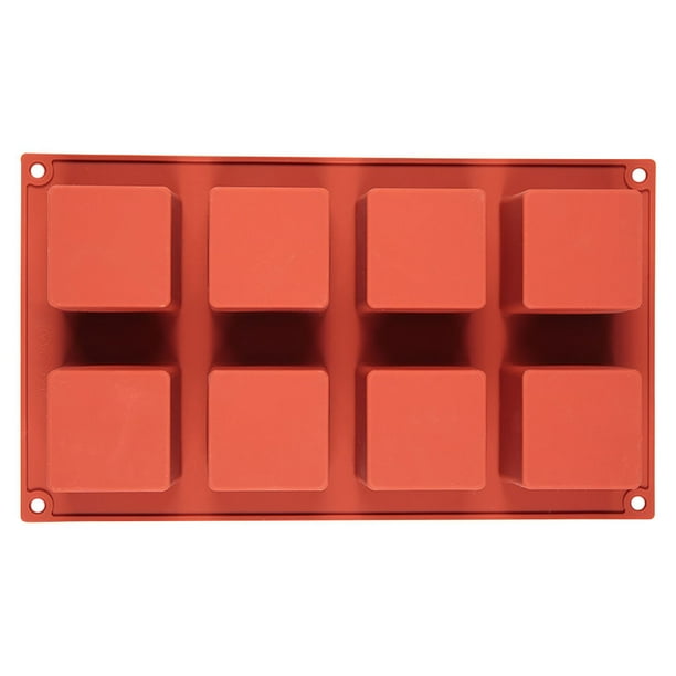 Silicone Cake Mold 3D Square Shape Mousse Baking Mould High Tray ...