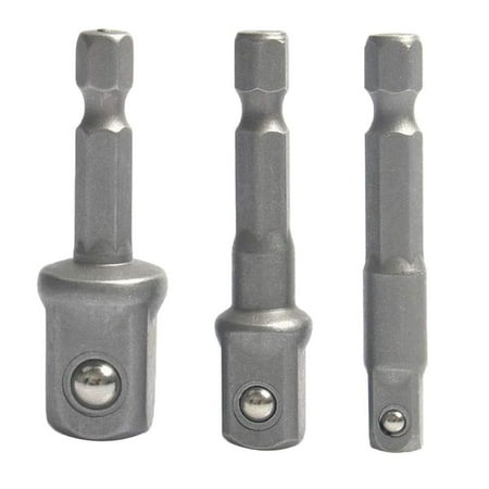 3 Packs Socket Bit Adapter Square Head Connection Extension Bar Sets ...